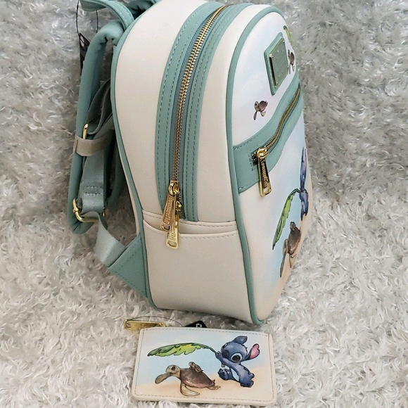 Loungefly | Bags | Nwt Loungefly Stitch And Turtle Mini Backpack And ...